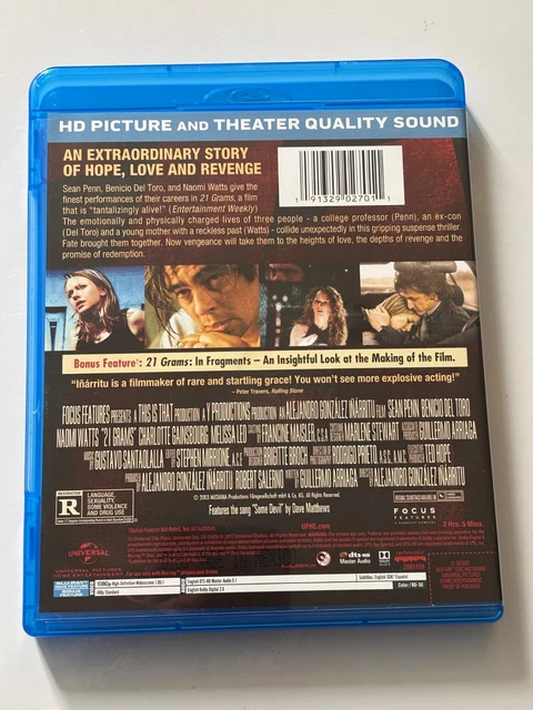 21 GRAMS BLU Ray USA REGION A £1.16 - PicClick UK