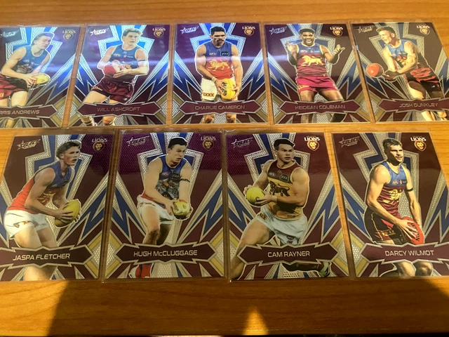 2025 AFL SELECT Footy Stars Luminous Thunderbolt Lot of 9 BRISBANE ...