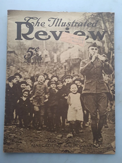 THE ILLUSTRATED REVIEW Magazine - June 1919, Post WWI Photos, More! $14 ...