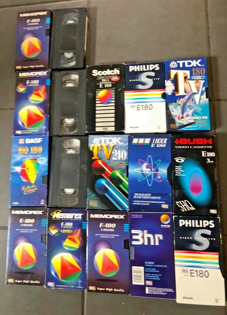 JOB LOT OF 17 blank video cassette tapes £12.00 - PicClick UK