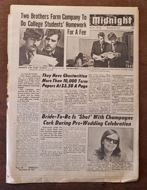 MIDNIGHT NOVEMBER 29 1971 Gossip Tabloid Brigitte Bardot's Ex-Lover $7. ...