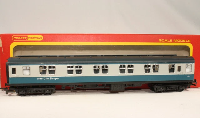 HORNBY OO GAUGE 2nd Class Mk1 Sleeper BR Blue Numbered 2510 R339 in ...