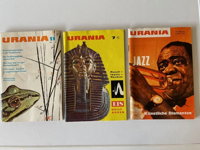 ZEITSCHRIFT MAGAZIN DDR Urania 3 Hefte 1966/ 1969/1971 EUR 4,00 - PicClick DE