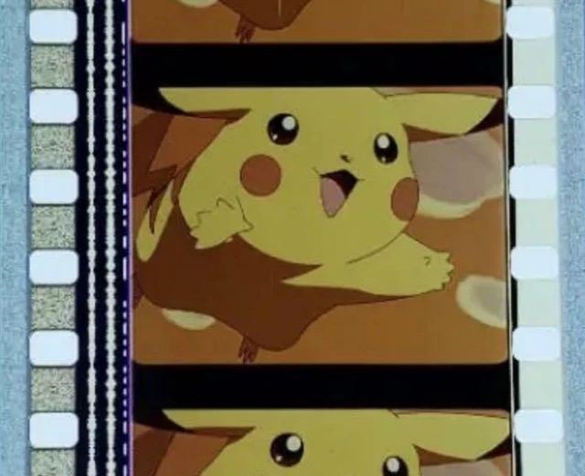 RARE POKEMON MIU Two's Counterattack Film Pikachu Raw Film 5 Frames ...