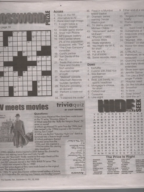 TV WEEK MAGAZINE December 6 2025 Daniel Craig Wake Up Dead Man Glenn ...