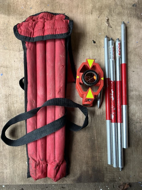 LEICA GMP111 MINI Prism & Pole Kit - used £75.00 - PicClick UK