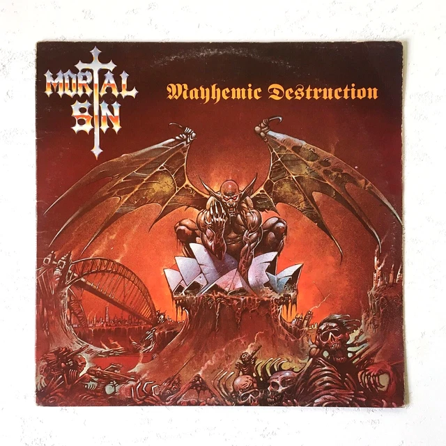 MORTAL SIN 'MAYHEMIC Destruction' Original 1987 Vertigo Australasian ...
