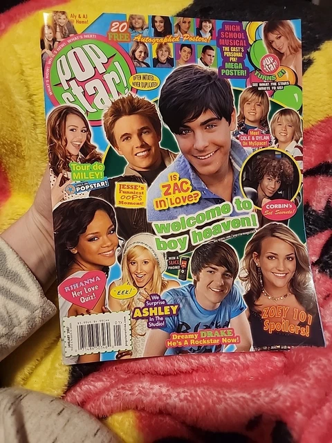 POPSTAR MAGAZINE~JANUARY 2007~MILEY Cyrus~Zac Efron~Ashley~No Huge ...
