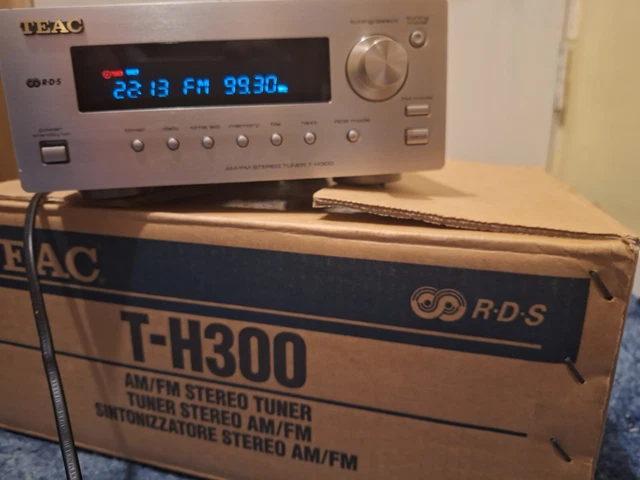TEAC T-H300, AM/FM Sintonizzatore Stereo Vintage Hifi Separato Argento In perfette condizioni ...