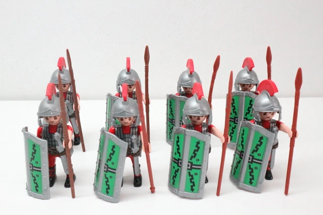 PLAYMOBIL ROMAN ARMY x8 history figures romein Römer romanos use 5393 ...