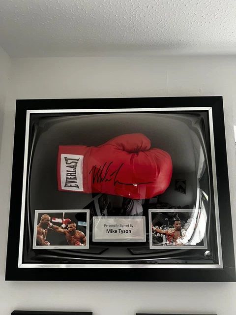 Mike Tyson Framed Signed Boxing Glove Coa £300 00 Picclick Uk
