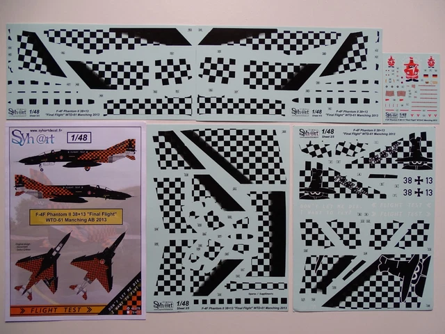 SYHART DECALS 1/48 F-4F Phantom II "Final Flight" WTD-61 Manching, 2013 ...