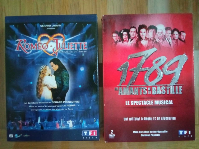 SPECTACLE MUSICAL - Romeo Et Juliette + 1789 Les Amants De La Bastille - Dvd EUR 29,90 - PicClick FR
