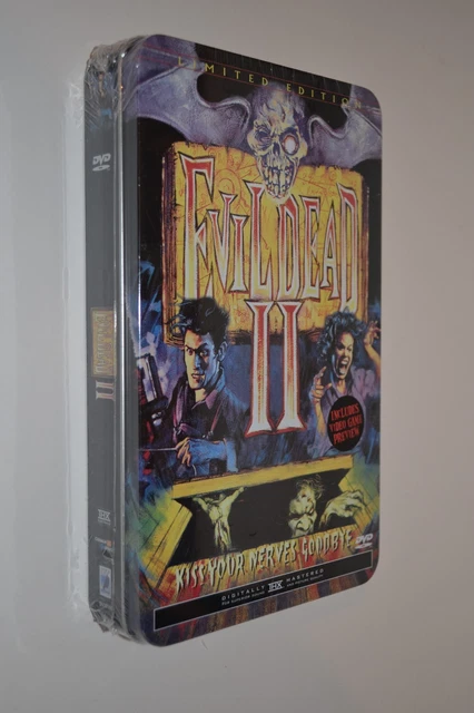 EVIL DEAD 2 Limited Edition DVD Tin Box Anchor Bay (Region 1) - New and ...