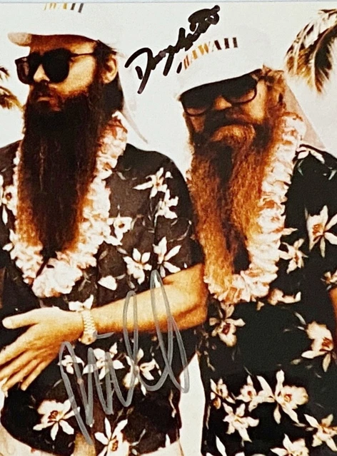 ZZ TOP - Billy Gibbons - Dusty Hill - Photo 2 x autographe original (Oy ...