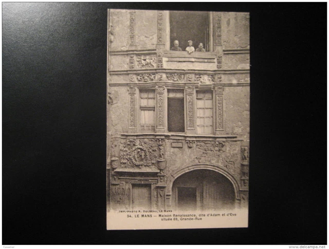 LE MANS MAISON Renaissance Adam Et D'Eve Sarthe Pays de La Loire Post ...