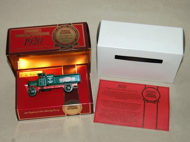 MATCHBOX Y-9 MODELS of Yesteryear - 1920 Leyland 3 Ton Subsidy Lorry ...