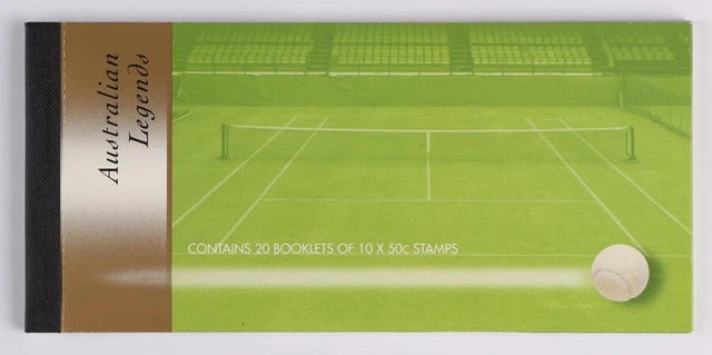 AUSTRALIA 2003 LEGENDS Tennis $100 'Cheque book' of 20 $5 booklet. MNH ...