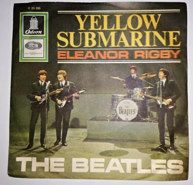 Disco 45 Giri 7 The Beatles Yellow Submarine Eleanor Rigby Odeon O