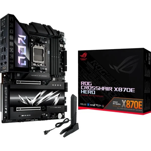 ASUS ROG CROSSHAIR X870E HERO Mainboard Sockel AM5 AMD, X870E, ATX ...