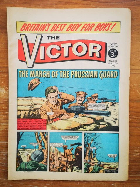 VICTOR WAR COMIC #630 17/03/73 THE MARCH OF THE PRUSSIAN GUARD EUR 2,38 ...