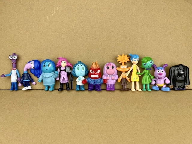 12PCS INSIDE OUT 2 Anxiety Ennui Anger Joy Sadness Action Figure Toys ...