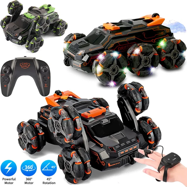 KIDS STUNT CAR 360° Hand Gesture Sensing RC 4WD Remote Control Off-Road ...