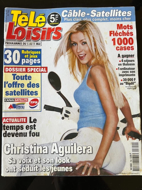 TÉLÉ LOISIRS 30/04/2001; Cristina Aguilera/ Nicole Kidman/ Faudel/ Sidney Govo EUR 7,00 ...