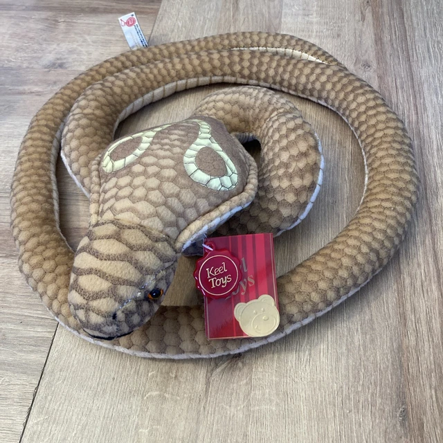 KEEL TOYS HISSING COBRA SNAKE - tagged 177cm long with sound vgc soft ...