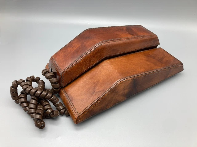 VINTAGE NORTHERN TELECOM Leather Look Contempra Digifone Telephone ...