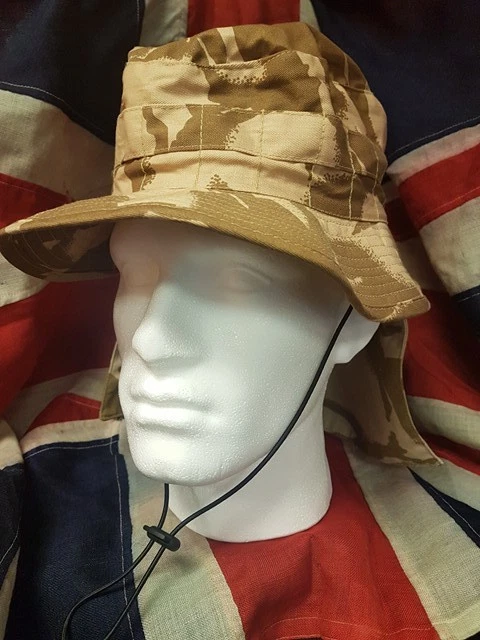 BRITISH UK MILITARY Boonie Bush Hat - Desert DPM - Size 60 £4.95 ...