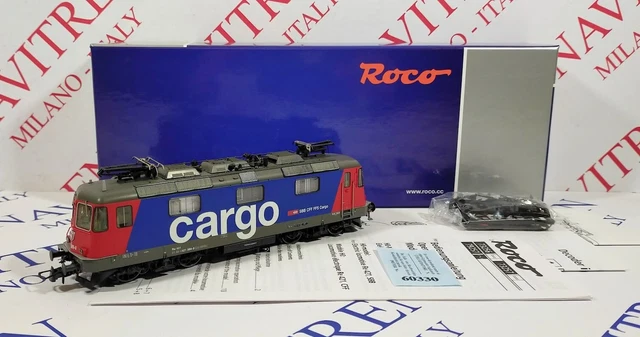 ROCO 73256 SCALA H0 1/87- LOCO ELETTRICO Re 421.389-8 BLU-ROSSA SBB ...