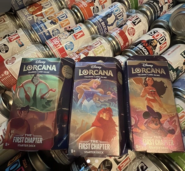 DISNEY LORCANA FIRST Chapter Starter Deck Complete Art Set Of 3 In Hand ...