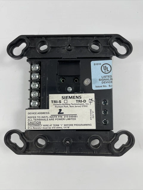 SIEMENS TRI-D INTELLIGENT Dual Monitoring Module MXL/V System ...