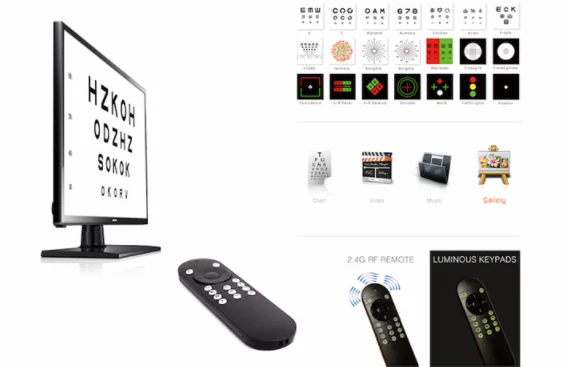 ELITE DIGITAL EYE Chart Vision Optics Visual Acuity Software Chart ...