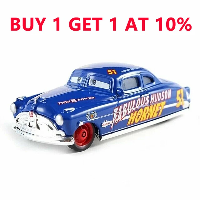 DISNEY PIXAR CARS Fabulous Hudson Hornet 1:55 Diecast Model Toys Car ...