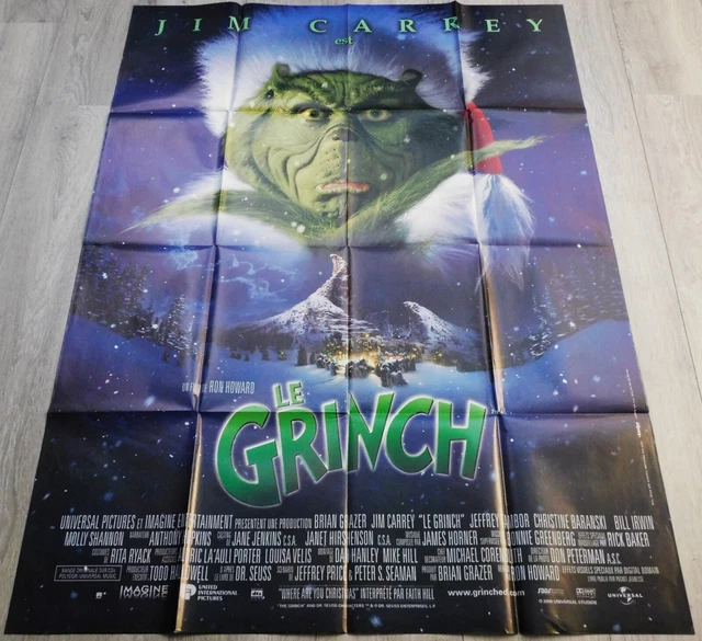 LE GRINCH AFFICHE ORIGINALE Poster 120x160cm 47"63 2000 Jim Carrey Ron ...