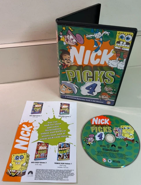NICK PICKS VOL. 4 DVD + insert, collection Nicktoons, lecture pour le ...