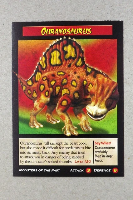 WEIRD N’ WILD Creatures Monsters of the Past Card # Ouranosaurus # 2006 ...