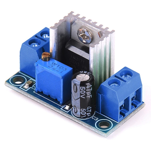 LM317 DC-DC STEP down converter 4.2V-40V to 1.2V-37V linear voltage ...