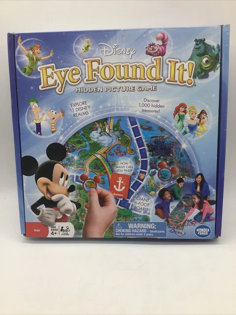DISNEY EYE FOUND It Hidden Picture Game Giant 6ft Board 2015 100% ...