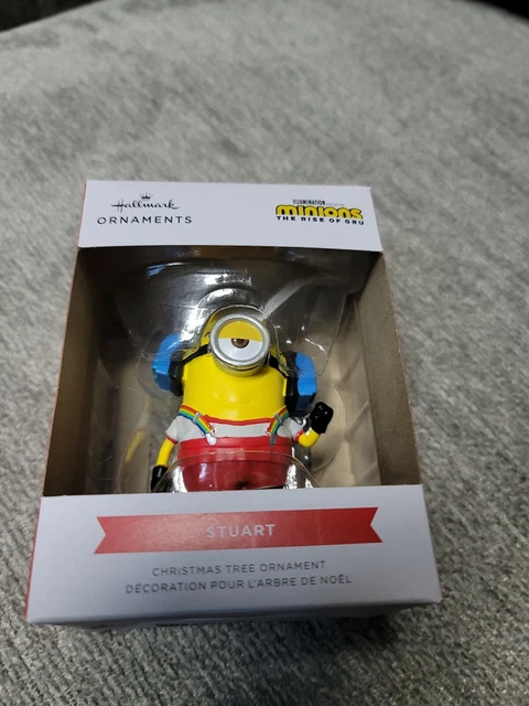 HALLMARK 2021 MINIONS stuart The Rise Of Gru Red Box Christmas Ornament ...
