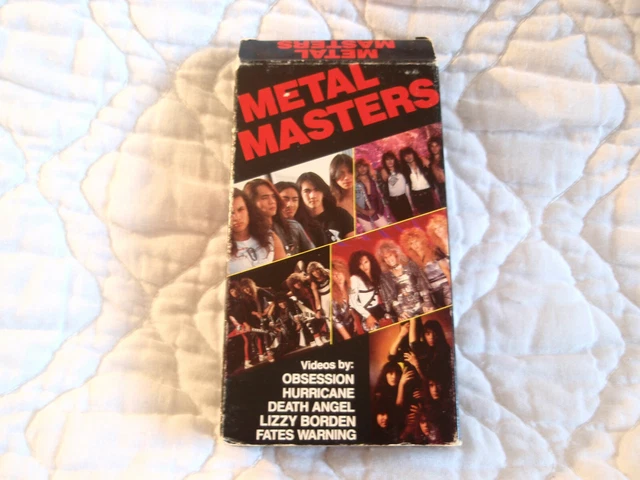 METAL MASTERS VHS Enigma Blade Records Lizzy Borden Death Angel ...