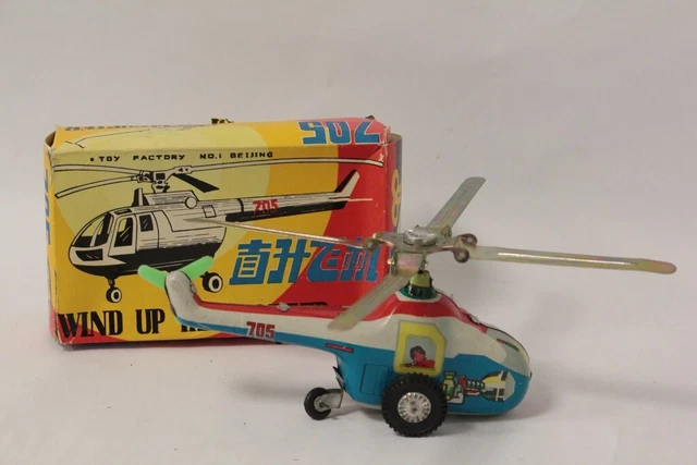 JOUET MÉCANIQUE WIND up Hélicoptère 705 (68422) EUR 58,00 - PicClick FR