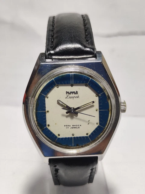 VINTAGE HMT DEEPAK Hand Winding Movement Mens Wrist Watch J237 $13.83 ...