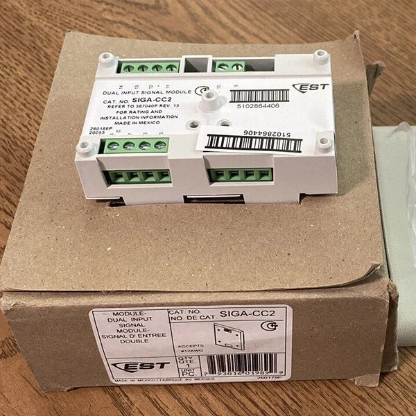 NEW EDWARDS EST Siga-Cc2 Dual Input Signal Module Fire Alarm $58.04 ...