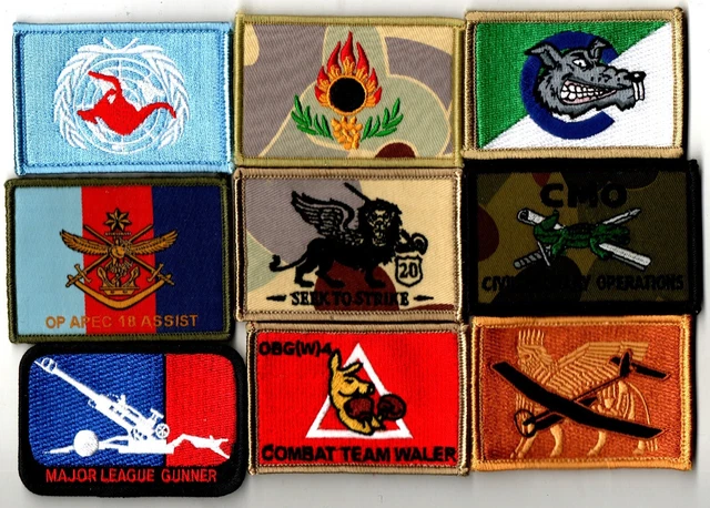 9 DIFFERENT AUSTRALIAN Army Unit Patches .............Lot 7 $20.00 ...