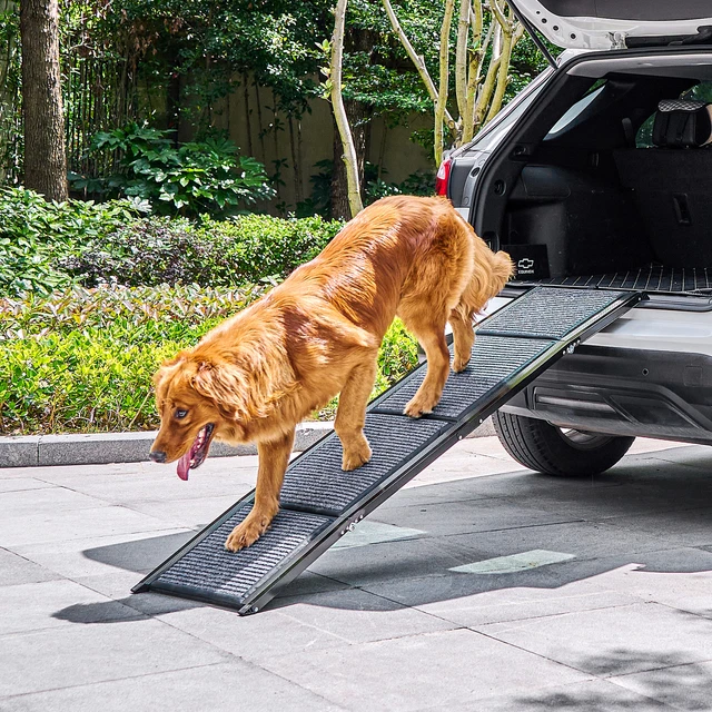 CO-Z FOLDABLE PET Dog Car Ramp 160/170cm Large Dogs up to 90KG for SUV ...