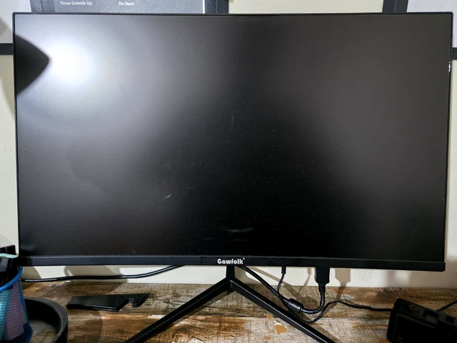 GAWFOLK 24 INCH Curved PC Gaming Monitors 180hz, FHD 1080p 1ms without ...