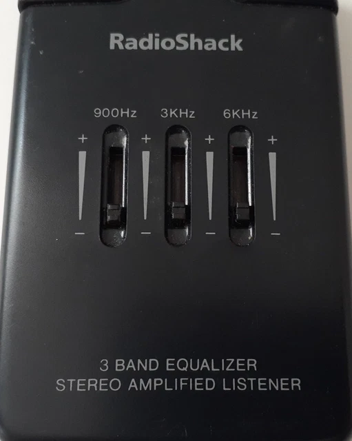 RADIO SHACK 33-1097 Amplified Stereo Listener 3-Band Equalizer ...